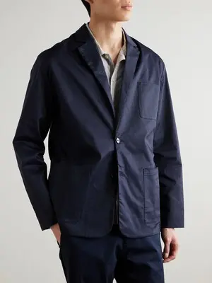 Nn07 Timo 10021 Unstructured Stretch Organic Cotton-twill Blazer