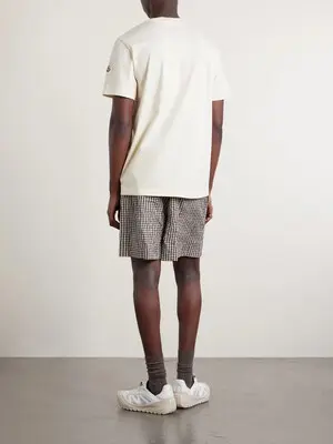 Moncler Logo-print Cotton-jersey T-shirt - Neutrals