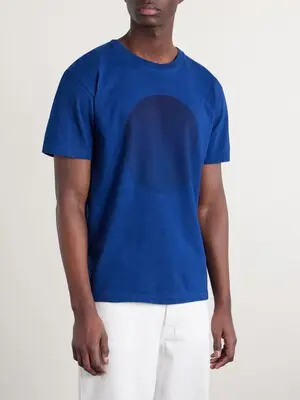 Blue Blue Japan Printed Cotton-jersey T-shirt