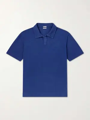 Massimo Alba Aruba Cotton-piqué Polo Shirt - Blue