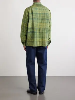 KARTIK RESEARCH Pataudi Checked Silk Shirt