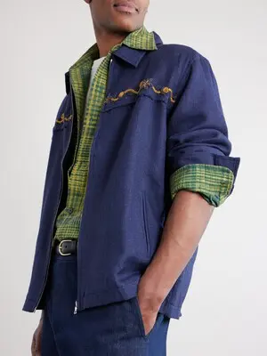 KARTIK RESEARCH Pataudi Checked Silk Shirt