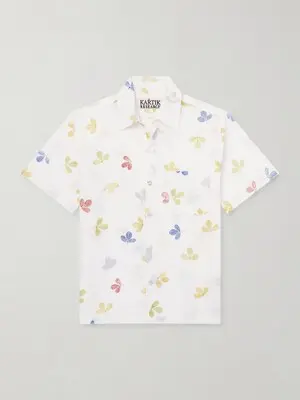 KARTIK RESEARCH Printed Cotton-voile Shirt