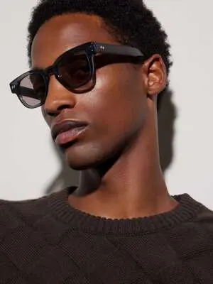 Bottega Veneta Round-frame Acetate Sunglasses