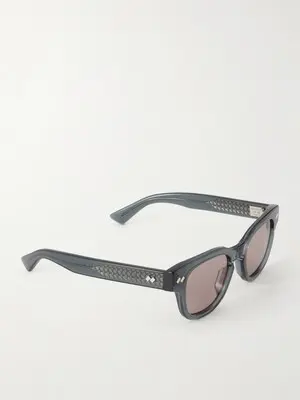 Bottega Veneta Round-frame Acetate Sunglasses