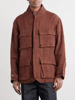 KARTIK RESEARCH Ranthambore Embellished Linen Jacket