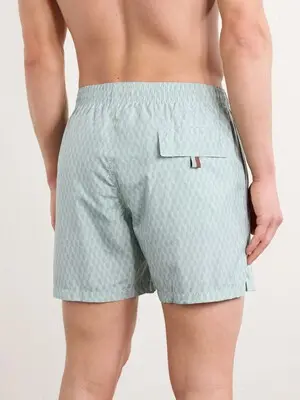 Canali Straight-leg Printed Swim Shorts