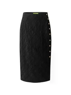 Shanghai Tang Textured Skirt - Black