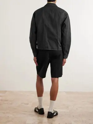 Auralee Garment-dyed Cotton-twill Blouson Jacket