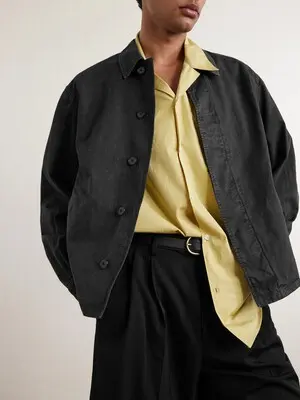 Auralee Garment-dyed Cotton-twill Blouson Jacket