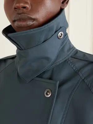 TWP Long Cotton-blend Canvas Trench Coat