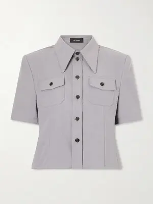 WILLY CHAVARRIA Chavela Cotton Shirt - Gray