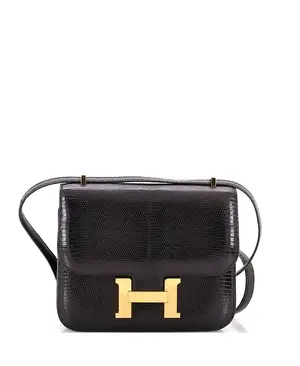 Hermès 18 Constance Nm Bag Lizard - Black