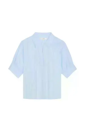 FRAME V-neck Popover Top