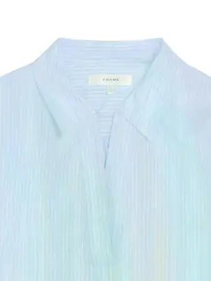 FRAME V-neck Popover Top