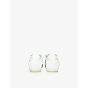 COLLEGIUM Pillar Pista Leather And Suede Trainers - White/blk