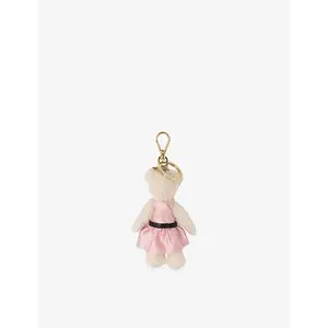 Prada Teddy Soft Keychain Charm - White