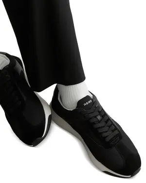 REISS Lightweight Running Sneakers - Black