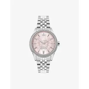 VIVIENNE WESTWOOD Little Wallace Stainless-steel And Swarovski-crystal Watch - Silver