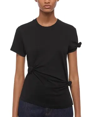 Helmut Lang Knot Baby Tee - Black