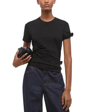 Helmut Lang Knot Baby Tee - Black