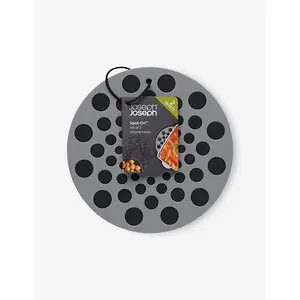 JOSEPH JOSEPH Spot-on™ Set-of-two Silicone Trivets - Grey