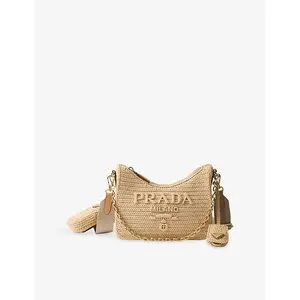 Prada Raffia Shoulder Bags