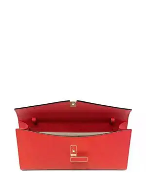 VALEXTRA Iside Flap Clutch - Red