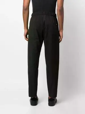 Herno Drawstring-waist Straight-leg Trousers - Black