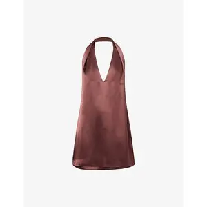 Shona Joy Savanna Halter-neck Stine Mini Dress