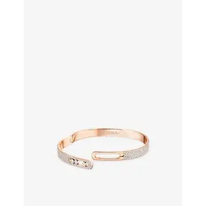 Messika Move Noa Pavé Diamond Bangle - Pink