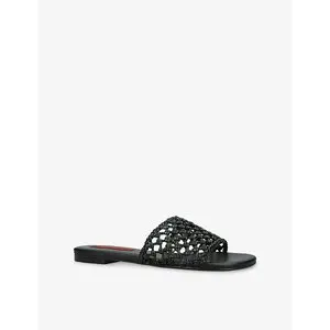 SIMONMILLER Knotted Salerno Woven Sandals - Black
