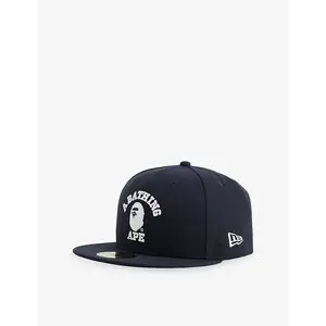 A BATHING APE 59fifty Embroidered-logo Baseball Cap - Navy