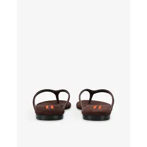 SIMONMILLER Riviera Thong Suede Sandals - Dark Brown