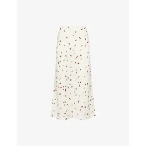 SAMSOE SAMSOE Printed Linen Maxi Skirt - Stray Dott