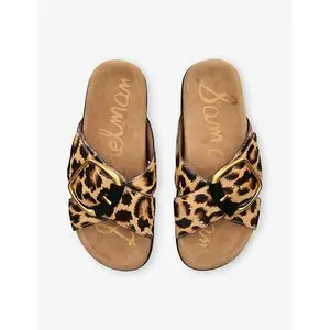 Sam Edelman Darla Leather Sandals - Black/comb