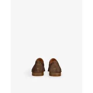 Magnanni Suede Loafers With Side Buckle