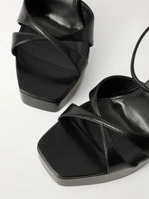 Saint Laurent Debbie Platform Sandals - Black