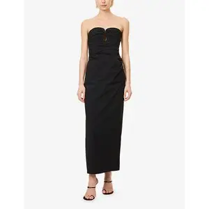 Shona Joy Campbell Strapless Maxi Dress