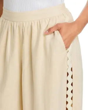 Simkhai Selah Linen Lace Balloon Pants
