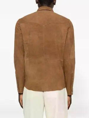ERALDO Flap-pocket Suede Shirt