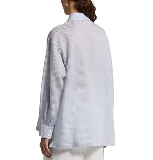 Peserico Striped Patch Pocket Shirt