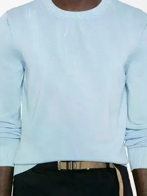GRAN SASSO Long-sleeve Crew-neck Sweater - Blue