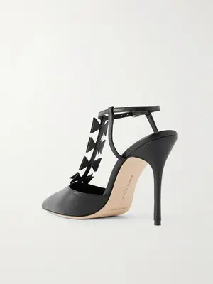 Manolo Blahnik Maurata 105 Leather Pumps