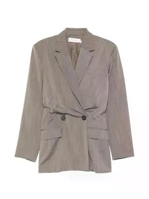 IRO PARIS Pinstripe Double-breasted Blazer - Neutrals