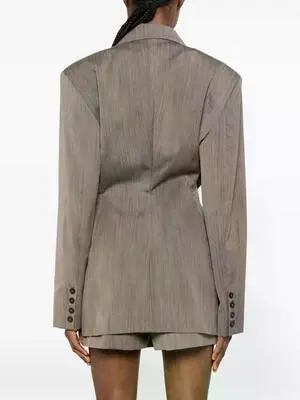 IRO PARIS Pinstripe Double-breasted Blazer - Neutrals