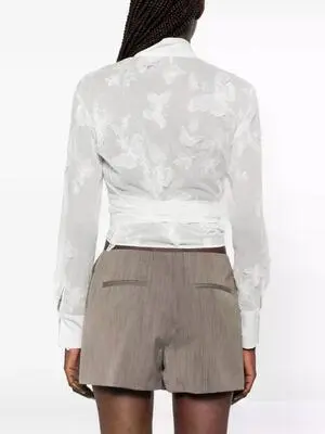 MAZZARELLI Tie-front Blouse
