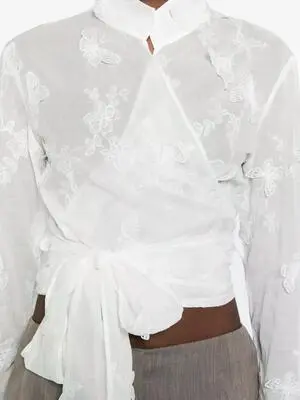 MAZZARELLI Tie-front Blouse