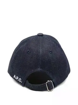A.p.c. Contrast-logo Baseball Cap - Blue