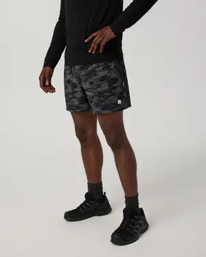 Vuori Banks Session Unlined Short - Black Riptide Camo